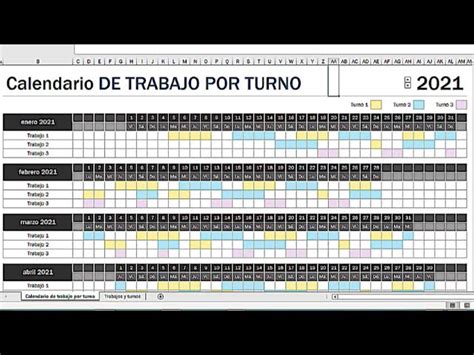 Como Hacer Un Cuadrante De Turnos De Trabajo En Excel Peperejotes Es