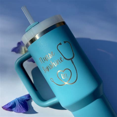 Personalized Med Student Stanley 40oz Stanley With Handle Straw Med