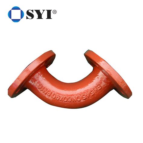 ISO2531 Ductile Cast Iron Double Elbow Di Flange 90 Degree Bend Pipe