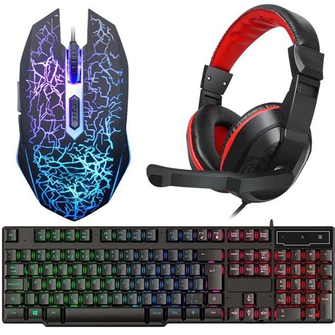 Kit Gamer Teclado Mouse Headset E Fone Pontofrio