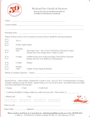 Fillable Online Stphilips Nt Edu Page 1 Name Contact Details Boarding
