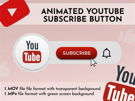 Animated Subscribe Button Animation For Youtube Channel ANIMATED