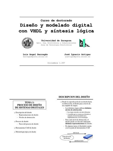 vhdl tutorial pdf vhdl lenguaje de descripción de hardware
