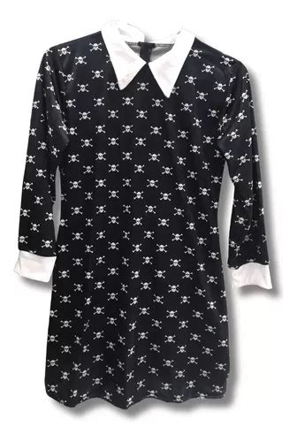 Disfraz Merlina Vestido Wednesday Addams Para Ni A Dedos Adams
