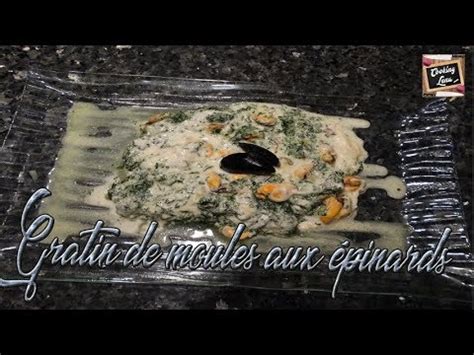 RECETTE 10 Gratin de moules aux épinards YouTube