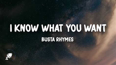 Busta Rhymes I Know What You Want Lyrics With Mariah Carey Ft The Flipmode Squad Youtube