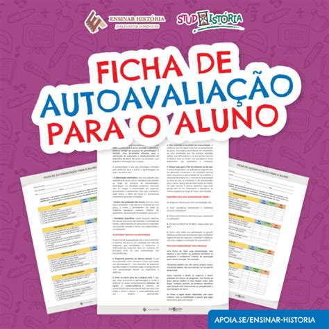 Ficha De Autoavalia O Para O Aluno Gratuito Studhist Ria