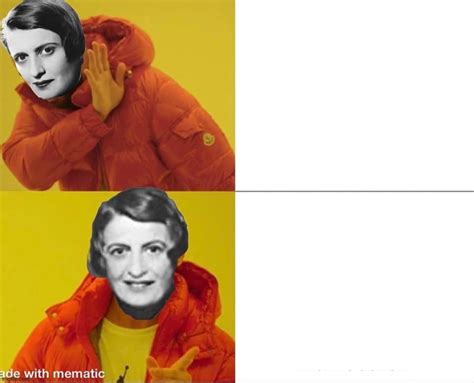 Ayn Rand Hotline Bling Blank Template Imgflip