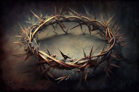 Jesus Cristo coroa de espinhos Conceito de crucificação ou