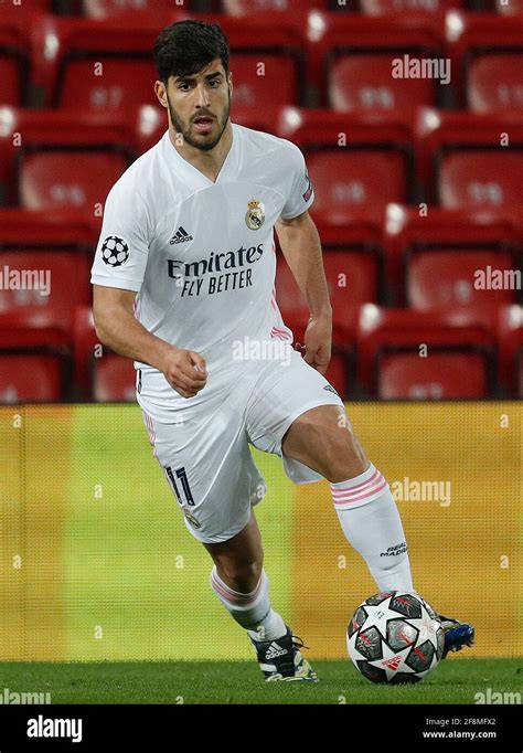 Liverpool England 14th April 2021 Marco Asensio Of Real Madrid