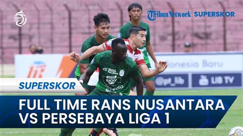 Hasil Pertandingan RANS Nusantara Vs Persebaya Liga 1 Bajul Ijo Gagal