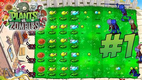 Plants VS Zombies HD World 1 Walkthrough Gameplay NO BREACH YouTube