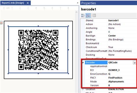 Barcode Report Item Getting Started Guide Telerik Reporting