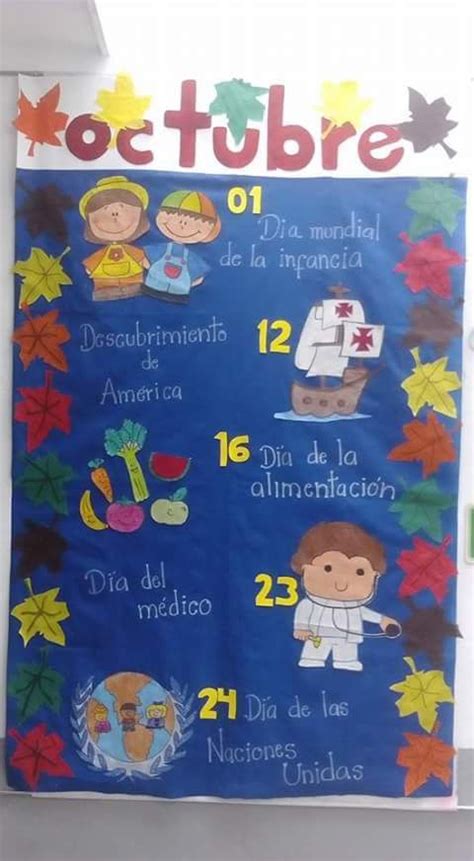 Estupendas ideas para el periódico mural del mes de OCTUBRE Vuestras