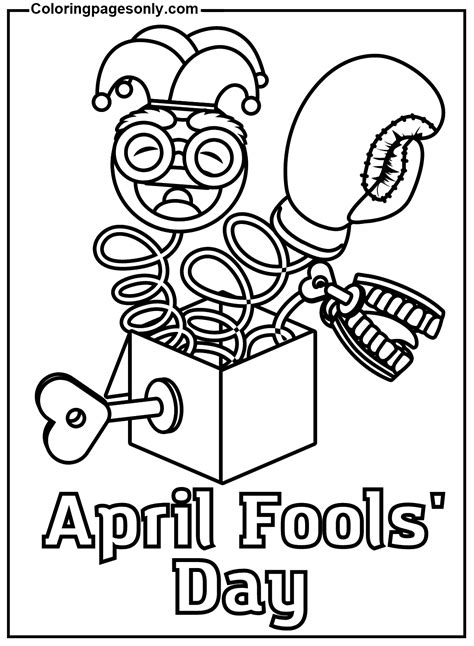 April Fools Day Free Coloring Page Free Printable Coloring Pages