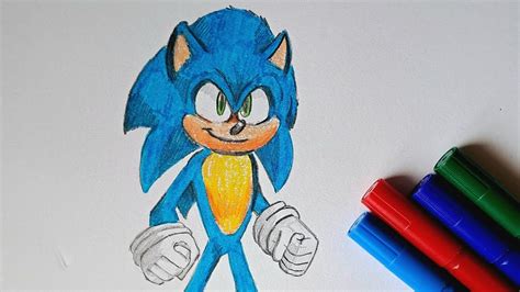 How To Draw Sonic Sonic Youtube