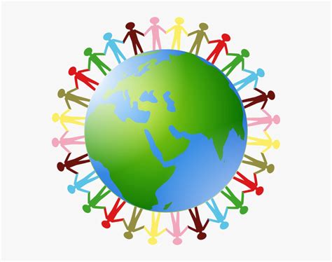 Hands Around Earth Clipart