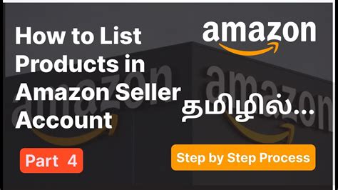 How To List Products On Amazon Seller Complete Guide Tamil