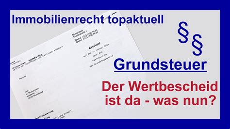 Den Grundsteuerwertbescheid richtig prüfen Tutorial YouTube