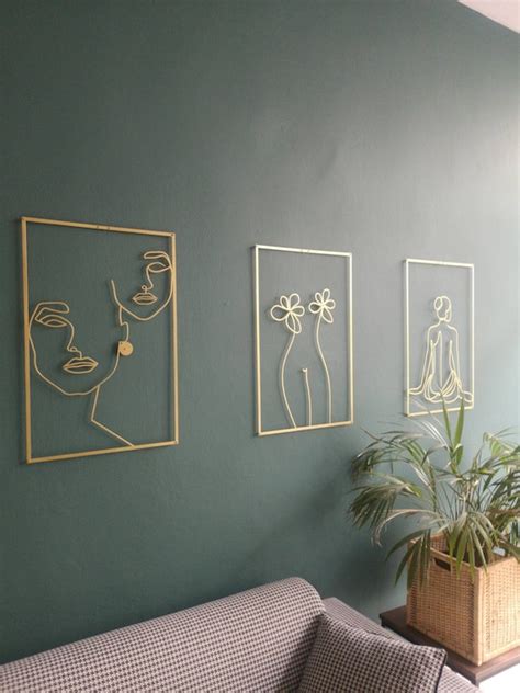 Set Of Female Body Nude Metal Paintings Nude Metal Wall Art Women