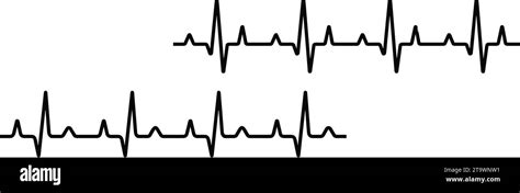 Heartbeat Line Set Heart Pulse Collection Emergency Ekg Monitoring
