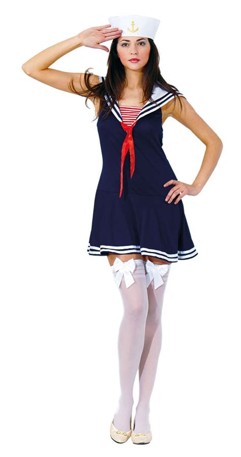 Sexy Matrosin Kost M Damen Marine Damenkost M Matrosen M Tze Overknees