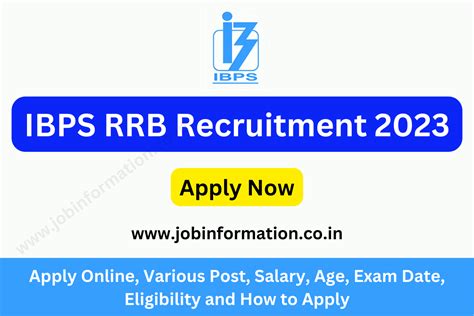 IBPS RRB Recruitment 2023 Apply Online Various Post Salary Age Exam
