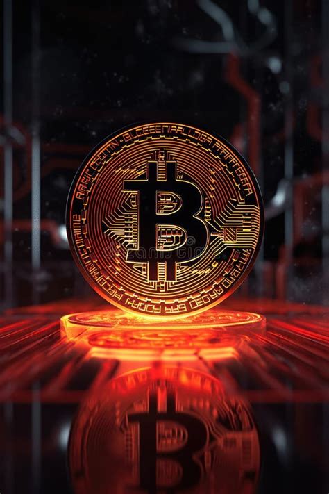 Bitcoin Price Chart Cryptocurrency Market Trend Red Market