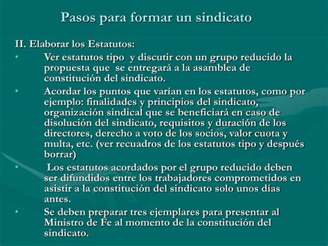 PPT Pasos Para Formar Un Sindicato PowerPoint Presentation Free