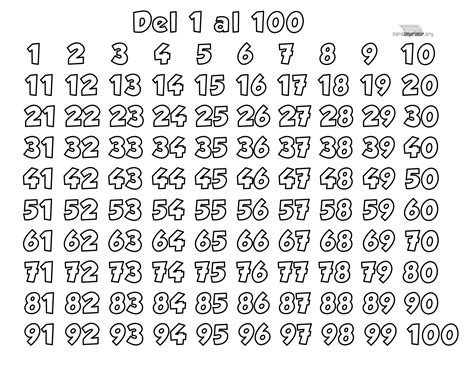 Atividade Números De 1 A 100 BRAINCP