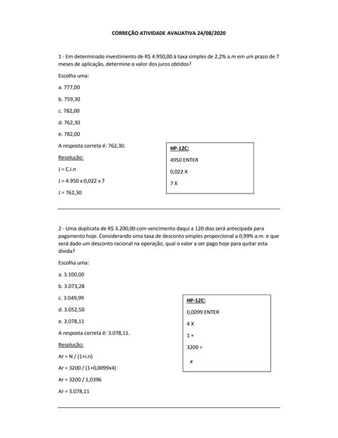 Solution Peguntas E Respostas Atividade Avaliativa Matem Tica