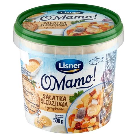 Lisner O Mamo Sałatka śledziowa z grzybami 500 g Zakupy online z