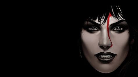 Papel de parede cara monocromático obra de arte Vampiros cabeça