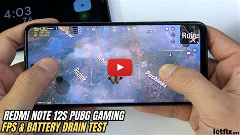 Xiaomi Redmi Note 12s PUBG Mobile Gaming Test ICTfix