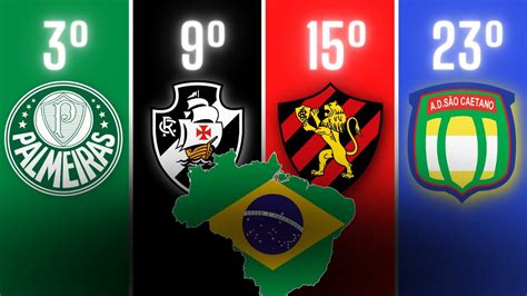 ESSES SÃO OS 50 MAIORES TIMES DO BRASIL YouTube
