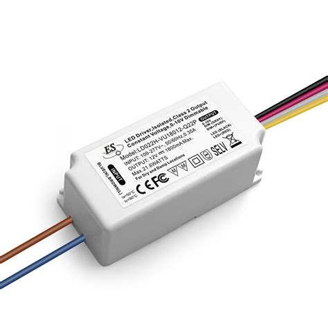 22W AC DC Constant Voltage LED Driver with 1 10V Dimming LED Drivers丨