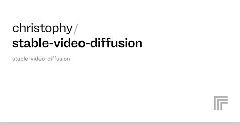 Christophy Stable Video Diffusion Run With An Api On Replicate
