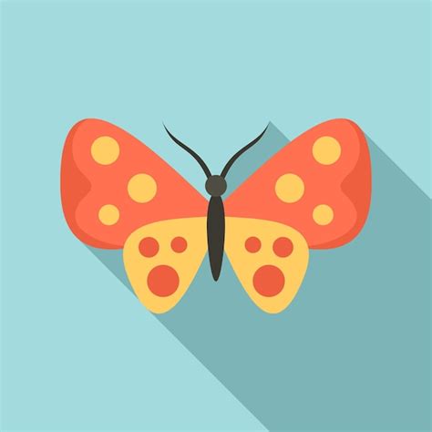 Icono de mariposa salvaje ilustración plana del icono de vector de