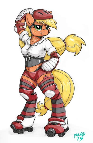 790435 Anthro Applejack Arm Hooves Artist Pon8d Belly Button