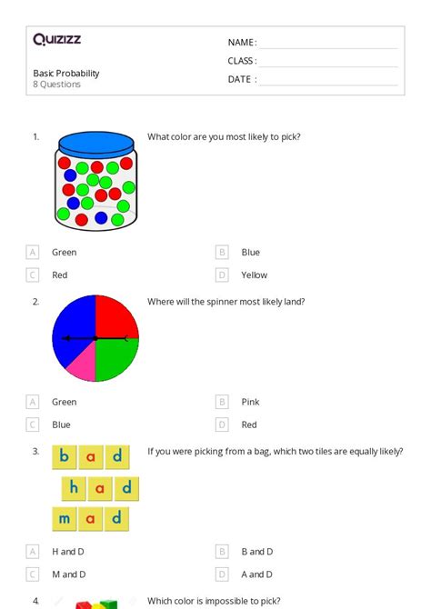 Probability Worksheets On Quizizz Free Printable