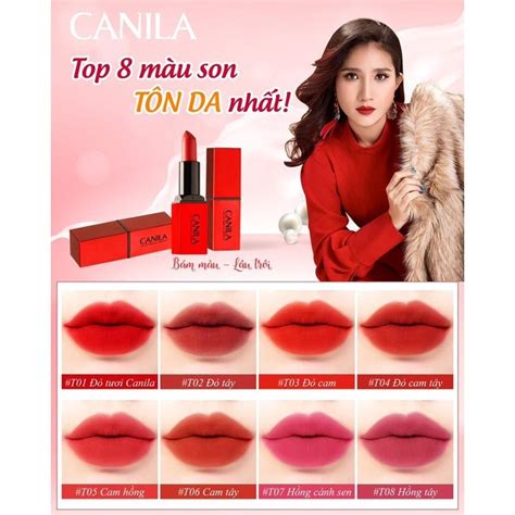 Mua Son Thỏi Sáp Siêu Lì Canila Bám Màu Lâu Trôi Lẻ Sỉ giá rẻ nhất