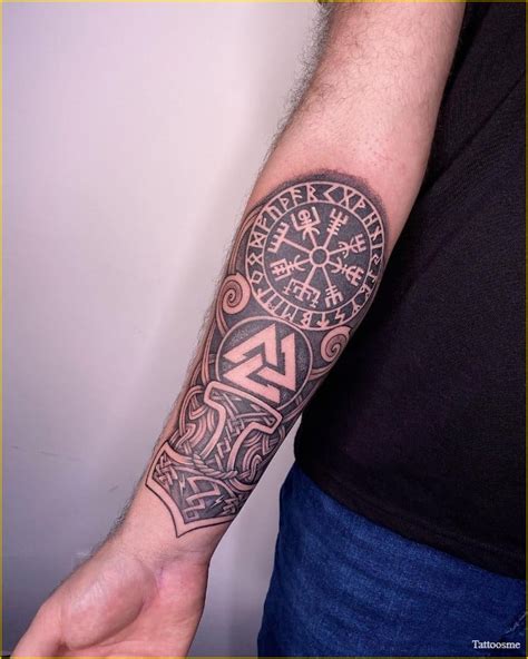 Mjolnir Tattoo Forearm
