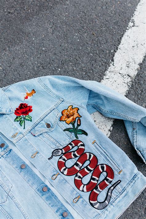 Diy Embroidered Patch Denim Jacket Honestly Wtf