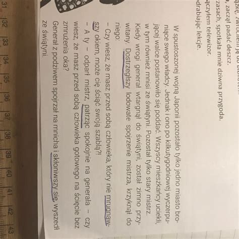 wypisz z tekstu wszystkie imiesłowy bardzo ważne Brainly pl