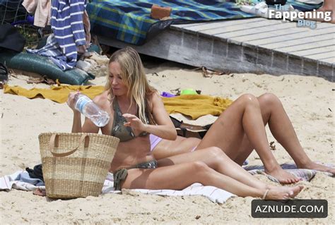 Joanne Froggatt Sexy Shows Off Her Beautiful Body Wearing A Hot Bikini At The Beach In Australia