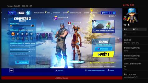 Fortnite Live Fr Live Fait Ta Pub Je Rend Lebouseuh Michou
