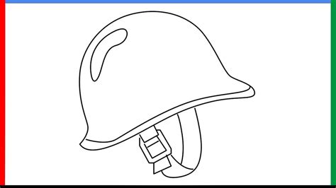 How To Draw Military Helmet Emoji Step By Step For Beginners YouTube
