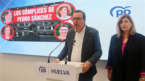 El PP lamenta que el PSOE de Huelva defienda los acuerdos de Sánchez