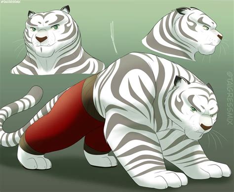 White Tiger Color By Masterlan12 Anthro Furry Kung Fu Panda Cat Character