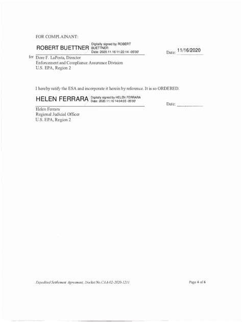 Fillable Online Yosemite Epa Resolution Of EPA Complaint No 27R 16 R6